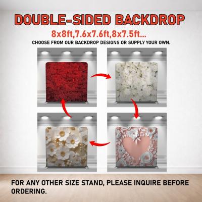China Custom Pillowcase Backdrop Replacement Covers Only Single or Double Sided 240g Polyester for sale
