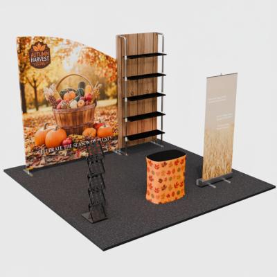 China 10x10ft Custom Trade Show Booth Display 3m Model 18 for Corporate Branding for sale