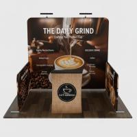 China Portable Trade Show Booth 3m x 2.3m Aluminum Frame Tension Fabric Display for sale