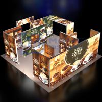 China Custom Aluminum Frame SEG Fabric Lightbox 10x10ft 20x20ft Modular Exhibition Stand for sale