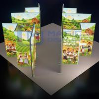 China 10x10ft 10x20ft SEG Fabric Lightbox Aluminum Frame Backlit Exhibition Stand for sale
