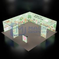 China 20x20ft SEG Light Box Aluminum Frame Dye Sublimation Fabric Lightbox Booth for sale
