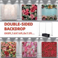 China 7.6x7.6ft Pillowcase Backdrop One Stand Three Stretch Fabric Covers Display for sale