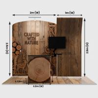 China Trade Show Booth Modular Booth Frame System Tension Fabric Graphics for sale