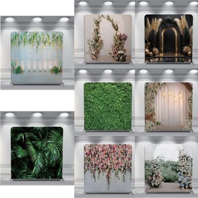 China 250gsm Tension Fabric Photo Booth Backdrop 8x8 ft Dye Sublimation Print for sale