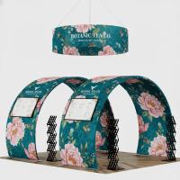 China 3x6m Modular Trade Show Booth with Aluminum Frame and Fabric Walls for sale