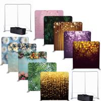 China 8x8ft Pillowcase Backdrop Two Stands Five Fabric Covers Photo Booth Display for sale