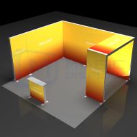 China Dye Sublimation Backlit Booth 10x20ft LED Backlit Trade Show Displays for sale