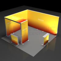 China 10x10ft SEG Tension Fabric Lightbox Aluminum Frame Backlit Display for Trade Show for sale