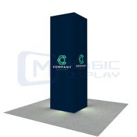 China Aluminum Trade Show Display Tower 3x3x10ft Tension Fabric Booth Frame for sale