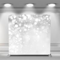 China Portable Foldable Aluminum Tension Fabric Backdrop Stand 8x8ft Custom Media Wall for Trade Shows for sale