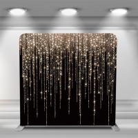 China Custom Tension Fabric Backdrop Display 8x8ft Aluminum Frame Dye Sublimation Trade Show Booth for sale