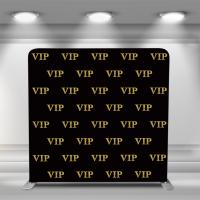 China Tension Fabric Backdrop Display 8x8ft Aluminum Frame Dye Sublimation Print Trade Show for sale