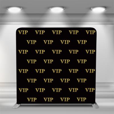 China Tension Fabric Backdrop Display 8x8ft Aluminum Frame Dye Sublimation Print Trade Show for sale
