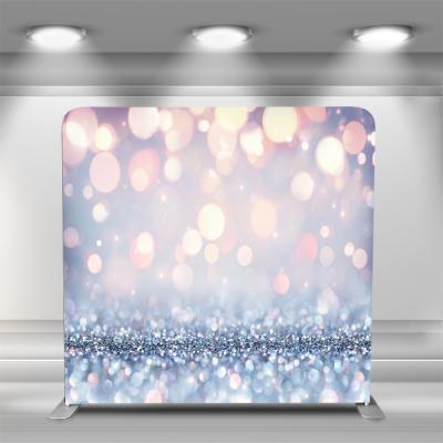 China Tool Free Aluminum Tube Tension Fabric Backdrop Display 8x8ft Portable Trade Show Booth for sale