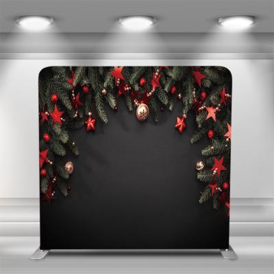 China Custom Aluminum Tube Tension Fabric Backdrop Stand 8x8ft for Trade Show Exhibition for sale