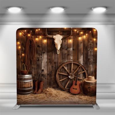 China Exhibition Backdrop Wall Photobooth Background Custom Tension Fabric Backdrops For Events for sale
