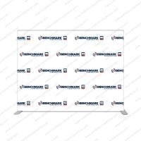 China Custom Tension Fabric Backdrop Display 250gsm Polyester Trade Show Banner for sale