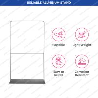 China Custom Tension Fabric Banner Display 250gsm Polyester for Trade Show Exhibition Conference for sale