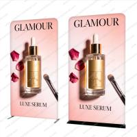 China Custom Tension Fabric Display Stand 250gsm Polyester for Trade Show Exhibition for sale