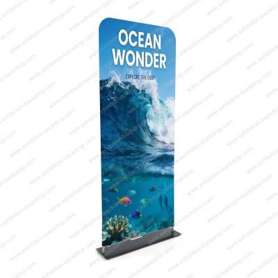 China Custom Tension Fabric Display Stand 917x2280mm Aluminum Frame for Trade Show Exhibition for sale