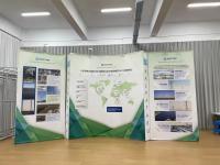 China Portable 10x20ft Trade Show Pop Up Display Backdrop Banner Stand with Customizable Graphics and LED Lights for sale
