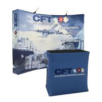 China Trade Show Booth 10x10ft with LED Lights and TV Mount for Professional Exhibition Setup for sale
