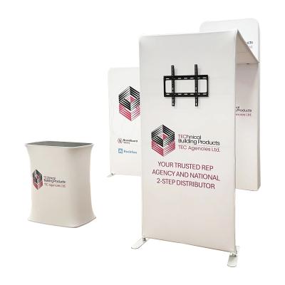 China Customizable Trade Show Booth Counters Providing Functional Spaces for Product Demonstrations and Customer Interaction for sale