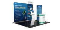 China Magnetic Panel Exhibition Display Stand Enabling Fast Graphic Changes and Customization for Dynamic Trade Show Presentations for sale