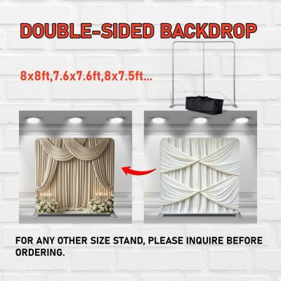 China Customizable Tension Fabric Backdrop 8x8ft Lightweight Frame Easy Setup for Trade Shows Exhibitions for sale