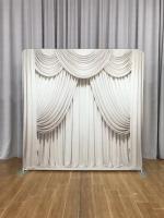 China Seamless Print Tension Fabric Backdrop 8x8ft for Trade Shows Exhibitions Corporate Events for sale