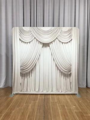 China Seamless Print Tension Fabric Backdrop 8x8ft for Trade Shows Exhibitions Corporate Events for sale