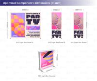 China SEG Light Box Display System Offering Quick Assembly and Dye Sublimation Printing for Eye Catching Visuals at Events for sale