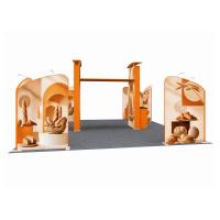 China 20x20ft Custom Tension Fabric Trade Show Booth Display for sale