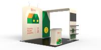 China Lightweight 10x10ft Exhibition Display Booth Customizable Panels Perfect for Marketing Presentations and Product Launches for sale
