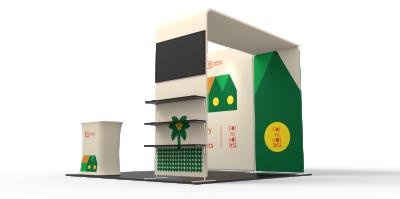 China Durable 10x10ft Exhibition Display Booth Perfect for Trade Shows and Marketing Campaigns Featuring High Impact Materials for sale