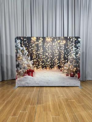 China 10x8ft Tension Fabirc Pilow Backdrops Double side cover come with Stand for sale