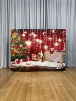 China 10x8ft Tension Fabirc Pilow Backdrops Double side cover come with Stand for sale