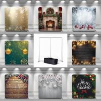 China 8×8ft and 7.6×7.6ft Christmas-Themed Backdrops for Parties & Events for sale
