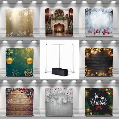 China 8×8ft and 7.6×7.6ft Christmas-Themed Backdrops for Parties & Events for sale