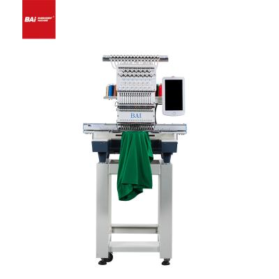 China Commercial Single Head Embroidery Machine 1200rpm 12 Needles for sale