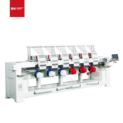 China Commercial Cap Embroidery Machine 1200rpm Six Head Embroidery Machine for sale