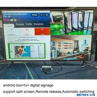 China Smart Media Player Android Box And CMS Software Digital Signage Split Screen for sale