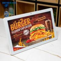 China 10.1 Inch Table Touch Screen Monitor LCD Display White Color Advertising Player for sale