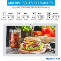 China 10.1 Inch Table Touch Screen Monitor LCD Display White Color Advertising Player for sale