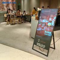 China Portable Floor Stand Android Wifi Lcd Advertising Poster Display Digital Signage Totem Kiosk for sale