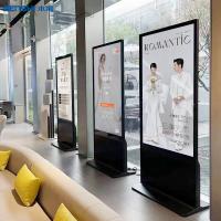 China 49 55 65 Lcd Poster Supermarket Advertising Machine Kiosk Floor Stand Digital Signage and Displays 4k Touch Screen for sale