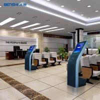 China Wireless Queue Management Kiosk Touch Screen Bank Queue Ticket Dispenser for sale
