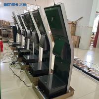 China Smart Queue Management Kiosk Digital Signage 17 Inch Stand LED Display for sale