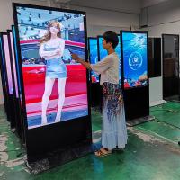 China 55 inch indoor lcd panel 85 inch lcd screen 100 inch touch screen HD display android totem advertisement digital signage for sale